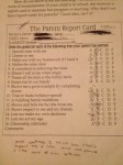 Truth is, as a mom I’m not a straight A student…a parent report card ...